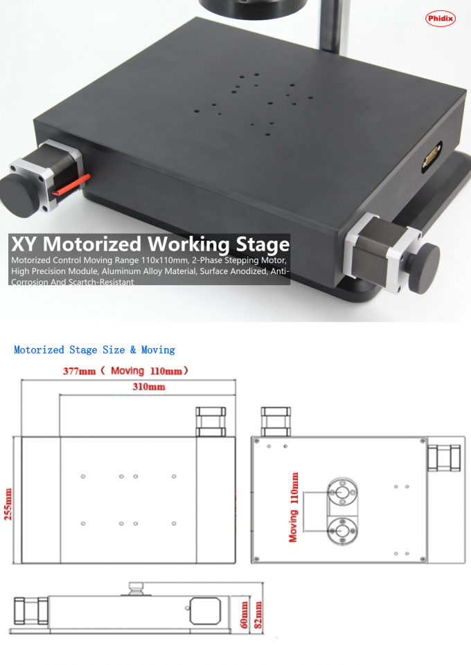 Binocular Head Zoom Body 3D Full Auto Stereo XY Motorized Measuring Microscope