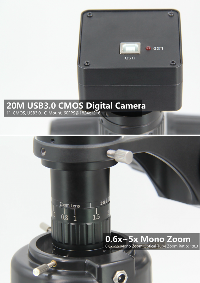 XY Motorized Measuring Microscope, Mono Zoom Body 3D Full Auto Stereo ...